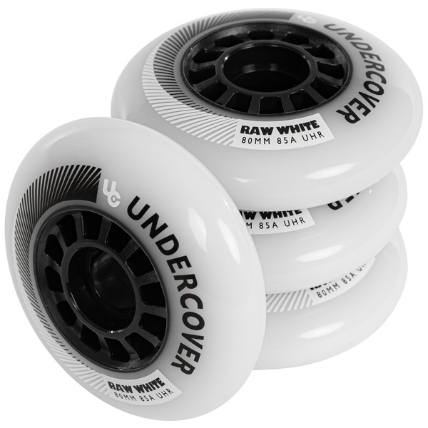 KOŁA DO ROLEK UNDERCOVER RAW White 80 mm 85A (4 sztuki) | CZĘŚCI \ Części do rolek i wrotek ...
